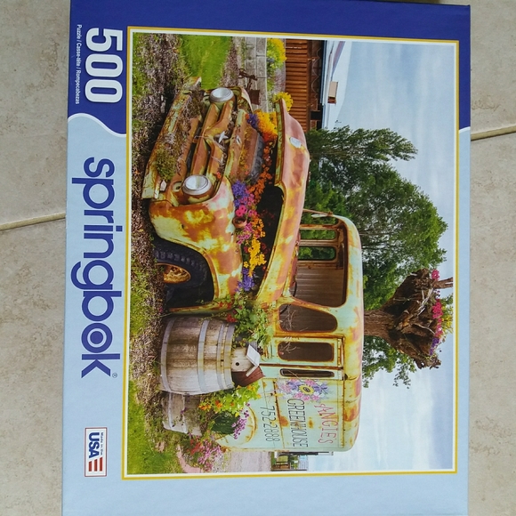 Springbok | Games | Springbok Puzzle 50 Flower Truck 824 Used | Poshmark
